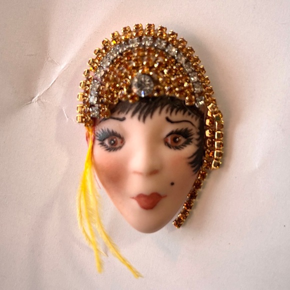 Jewelry | Vintage Flapper Girl Brooch | Poshmark